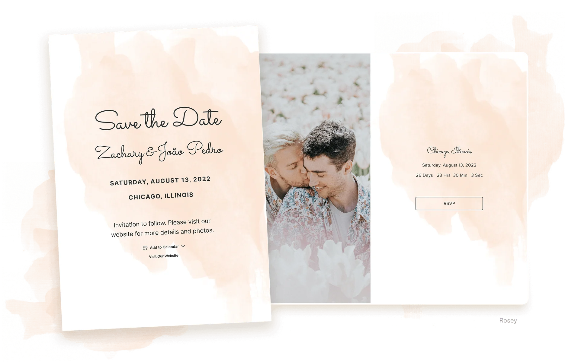 SAVE THE DATE No10 Digital Wedding Card Greeting Cards Wedding 
