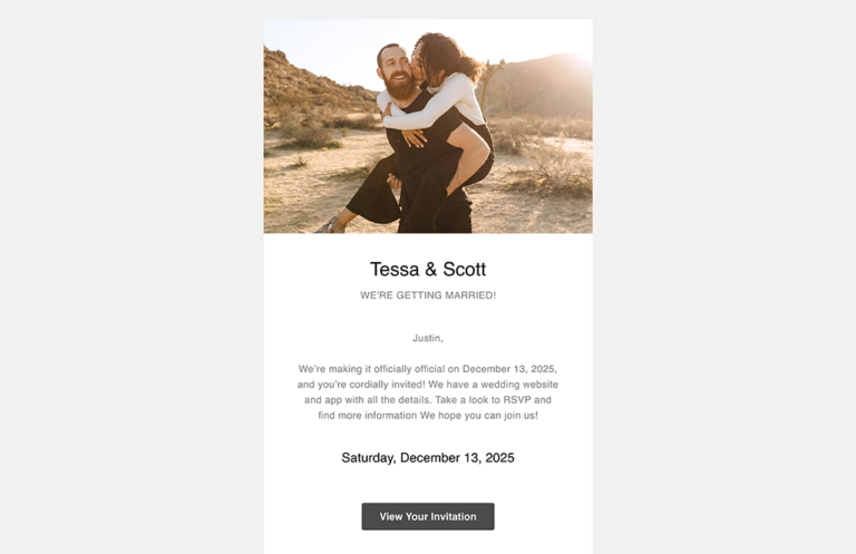 Modern Wedding Invitation Wording Examples - Joy