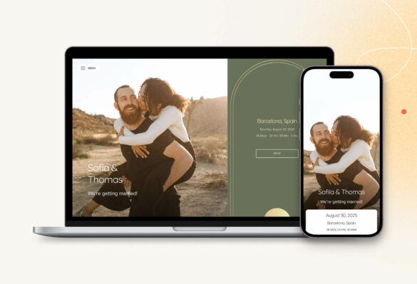 23 Beautiful Wedding Website "Our Story" Examples That Wow Guests - Joy
