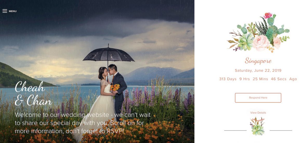 22 Creative Wedding Website Examples - Joy