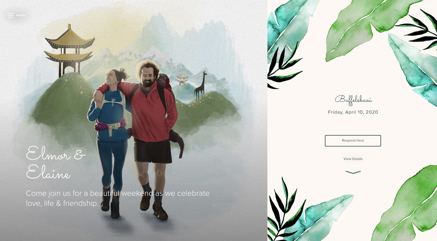 20 Creative Wedding Website Examples - Joy