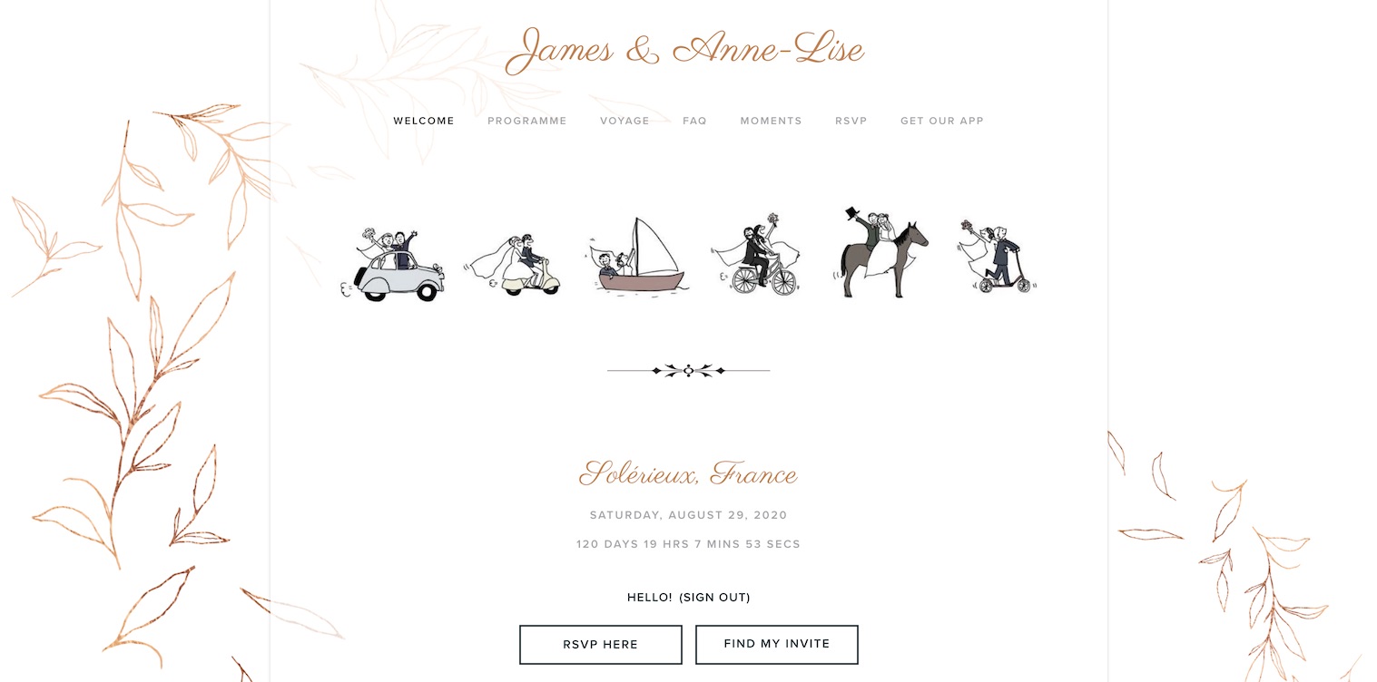 22 Creative Wedding Website Examples - Joy