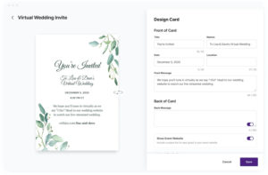 Invite Guests To Your Virtual Wedding Events with Joy - Joy