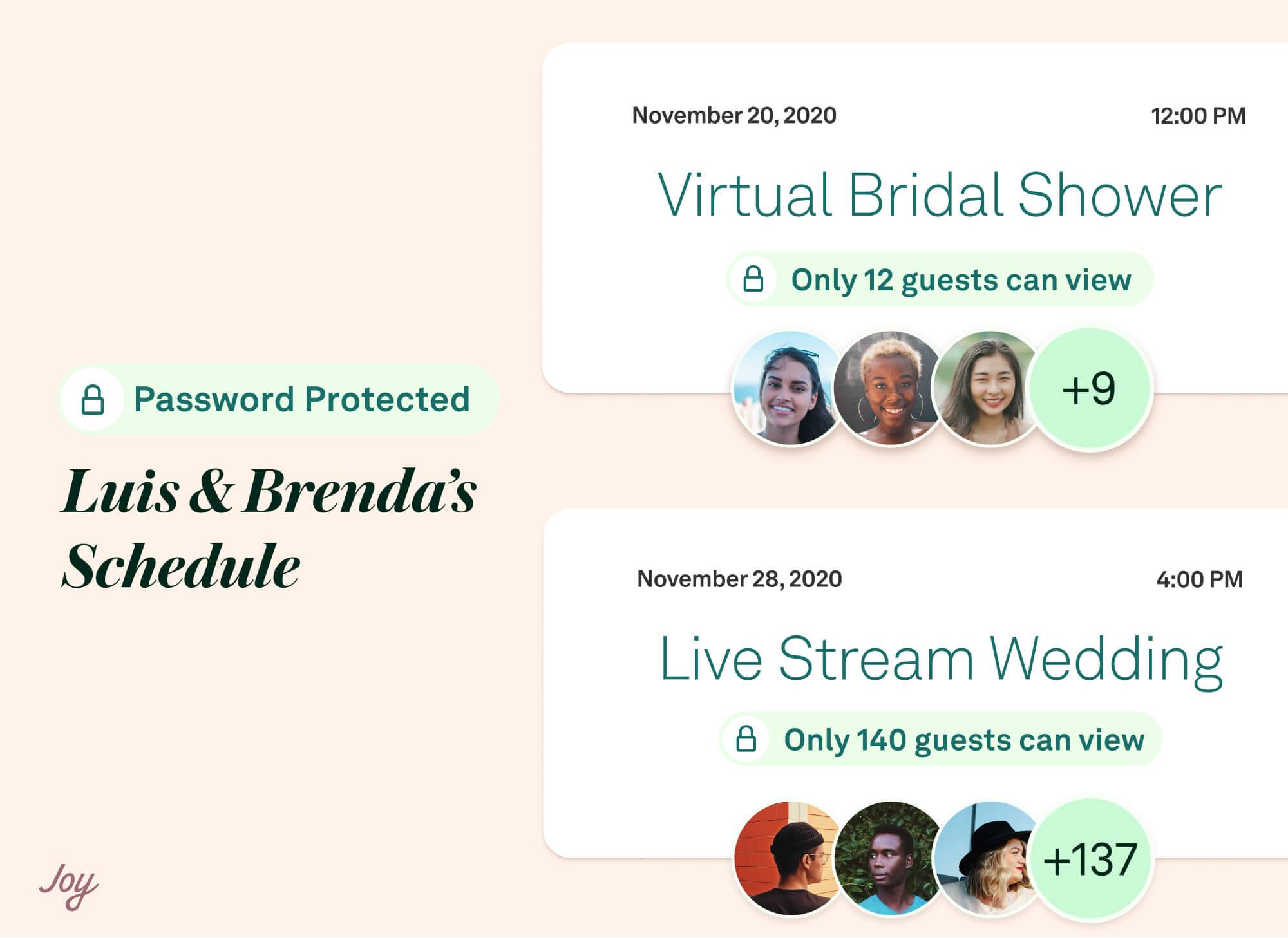 Plan your Virtual Wedding with Joy - Joy