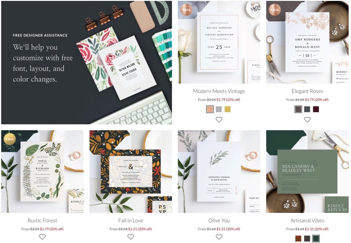 The Best Wedding Invitation Sites - Joy