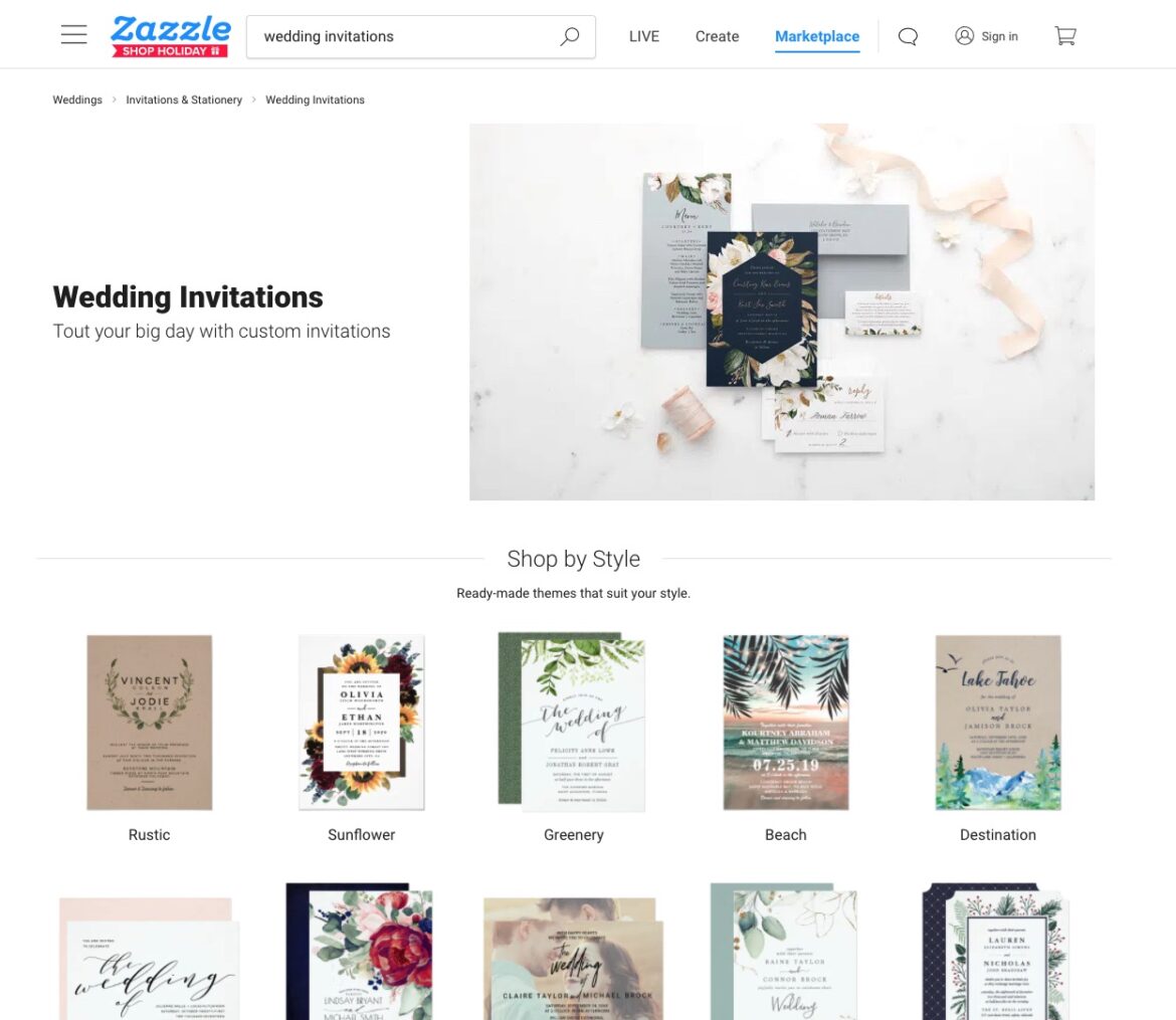 The Best Wedding Invitation Sites - Joy