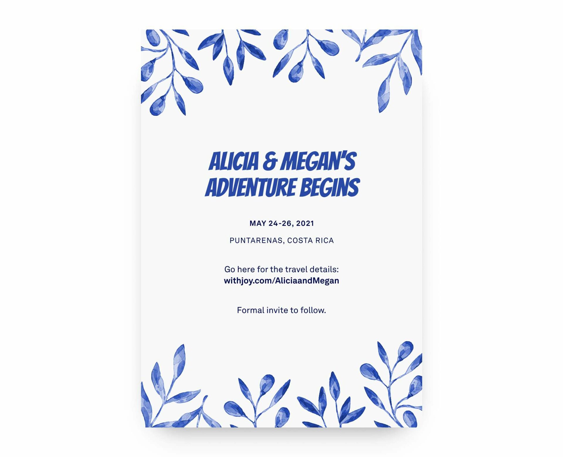 Save The Date Wording Examples Etiquette Joy