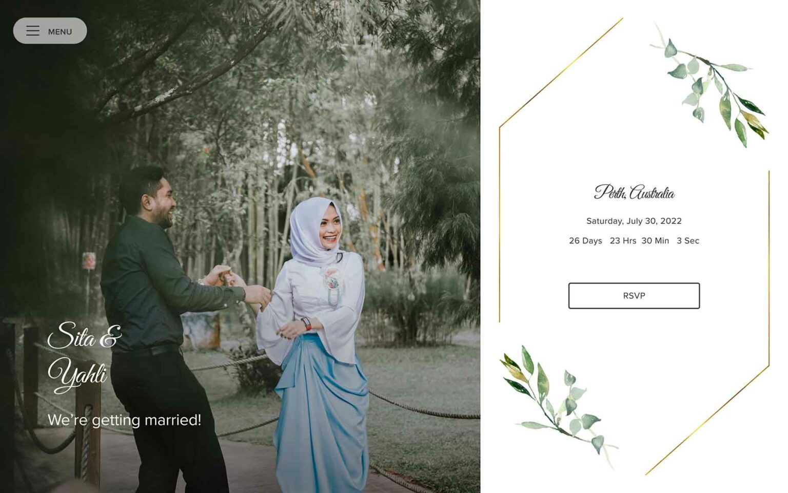 22 Creative Wedding Website Examples - Joy