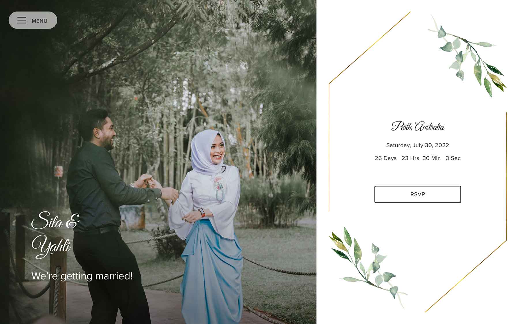 22 Creative Wedding Website Examples - Joy