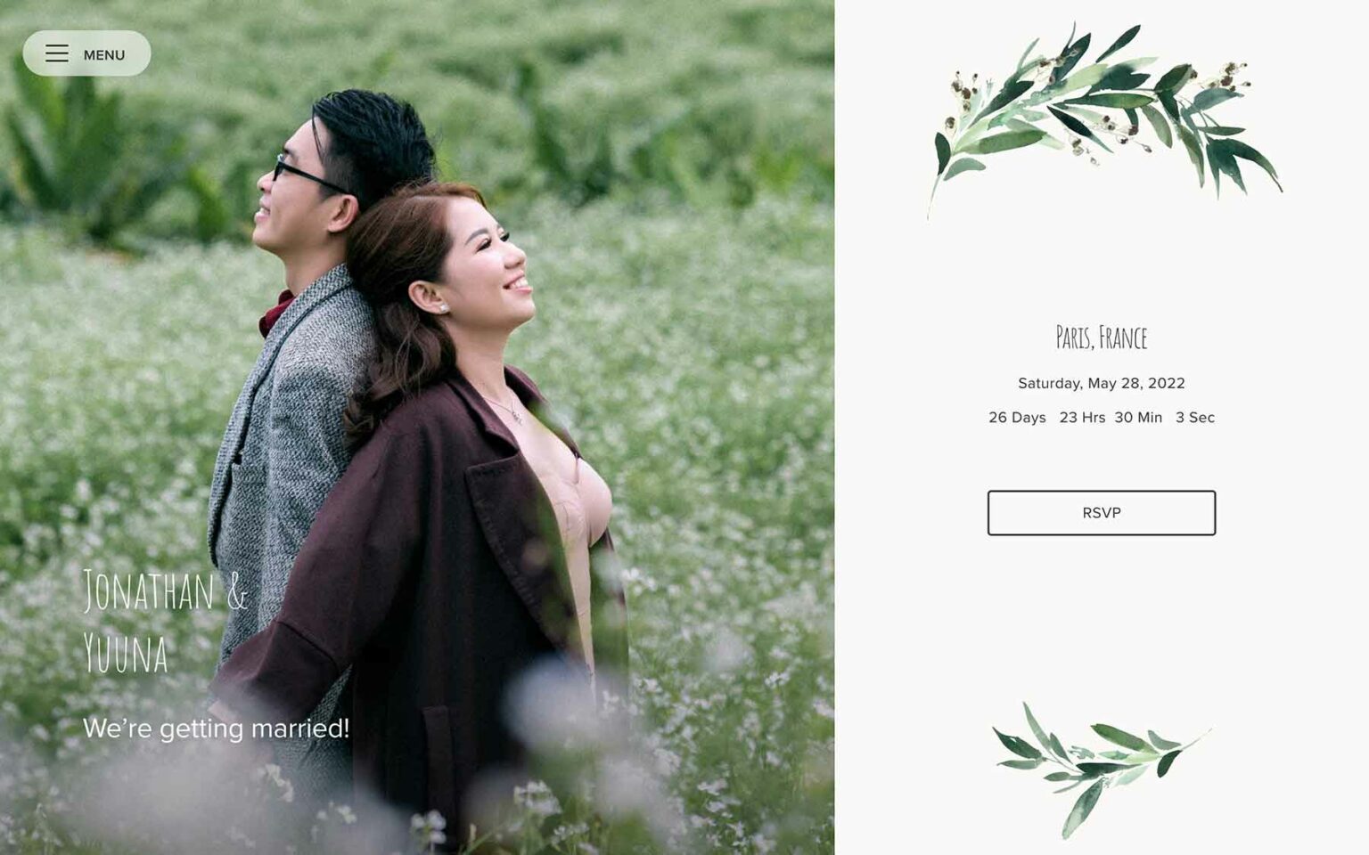 22 Creative Wedding Website Examples - Joy