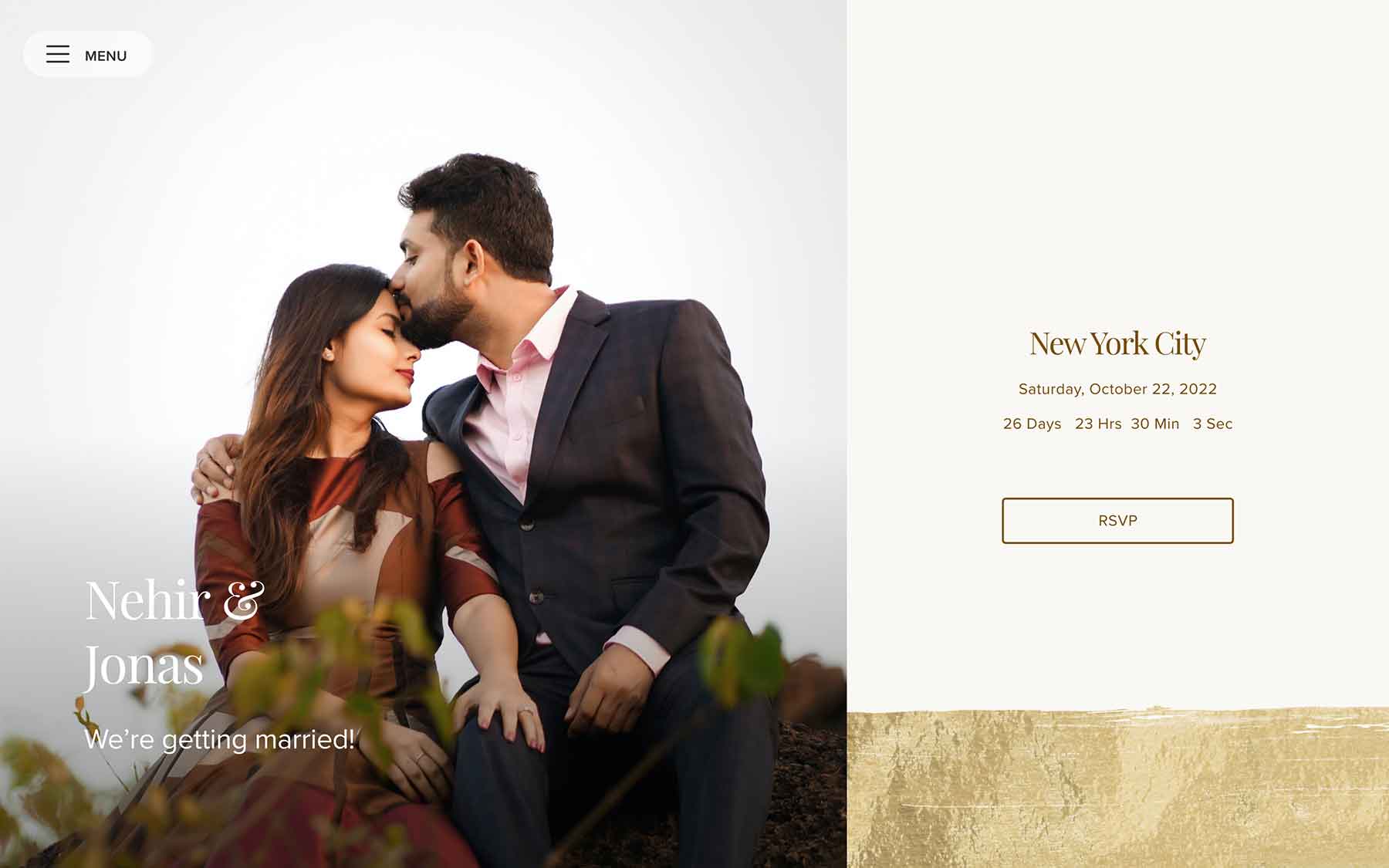 22 Creative Wedding Website Examples - Joy