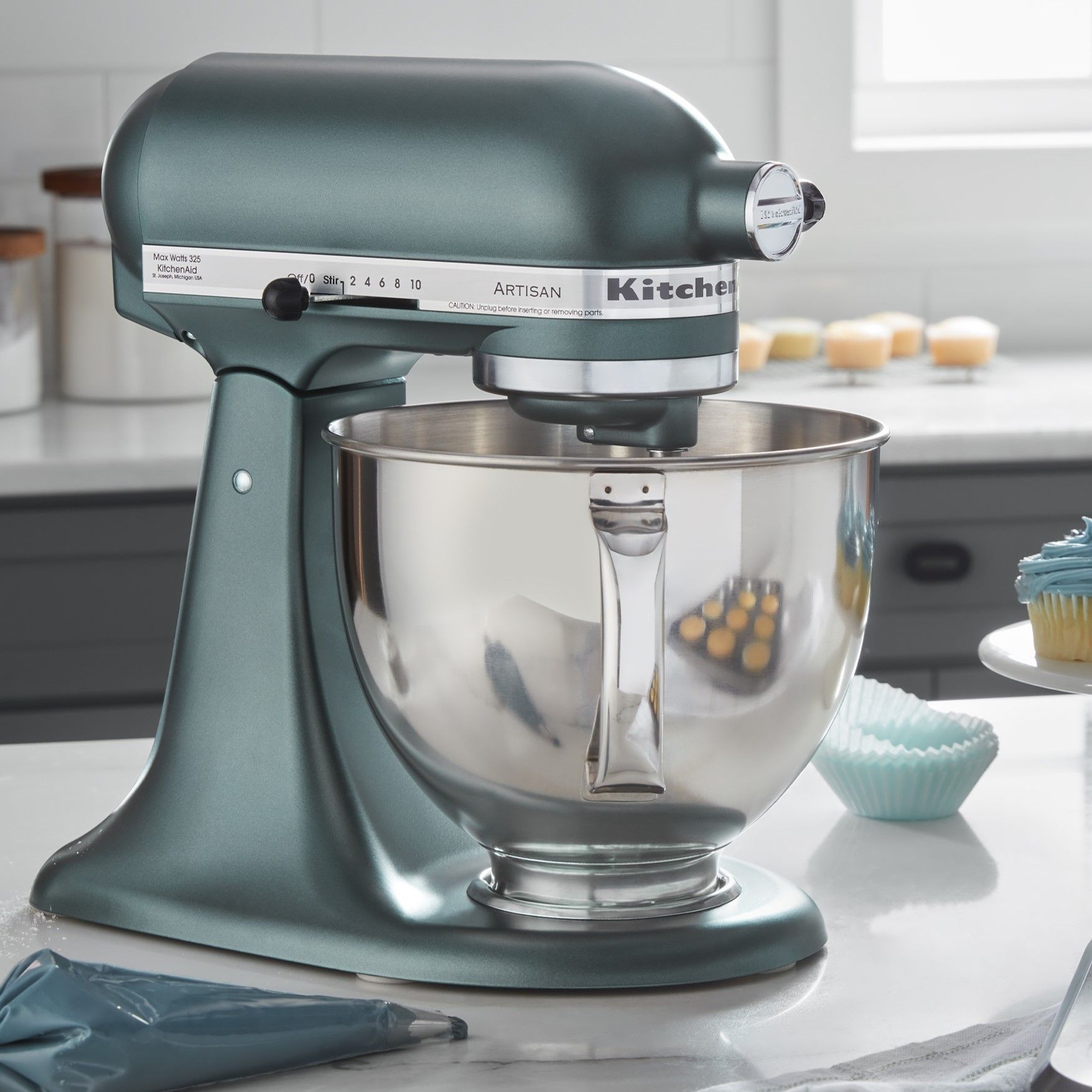KitchenAid Artisan Series 5 Qt. Tilt-Head Stand Mixer in Juniper | Joy