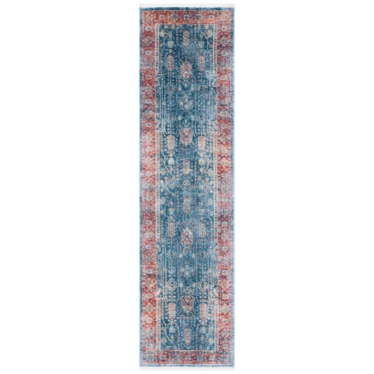 Safavieh Victoria Navy/Red Venus Rug, 2'2" X 8' | Joy
