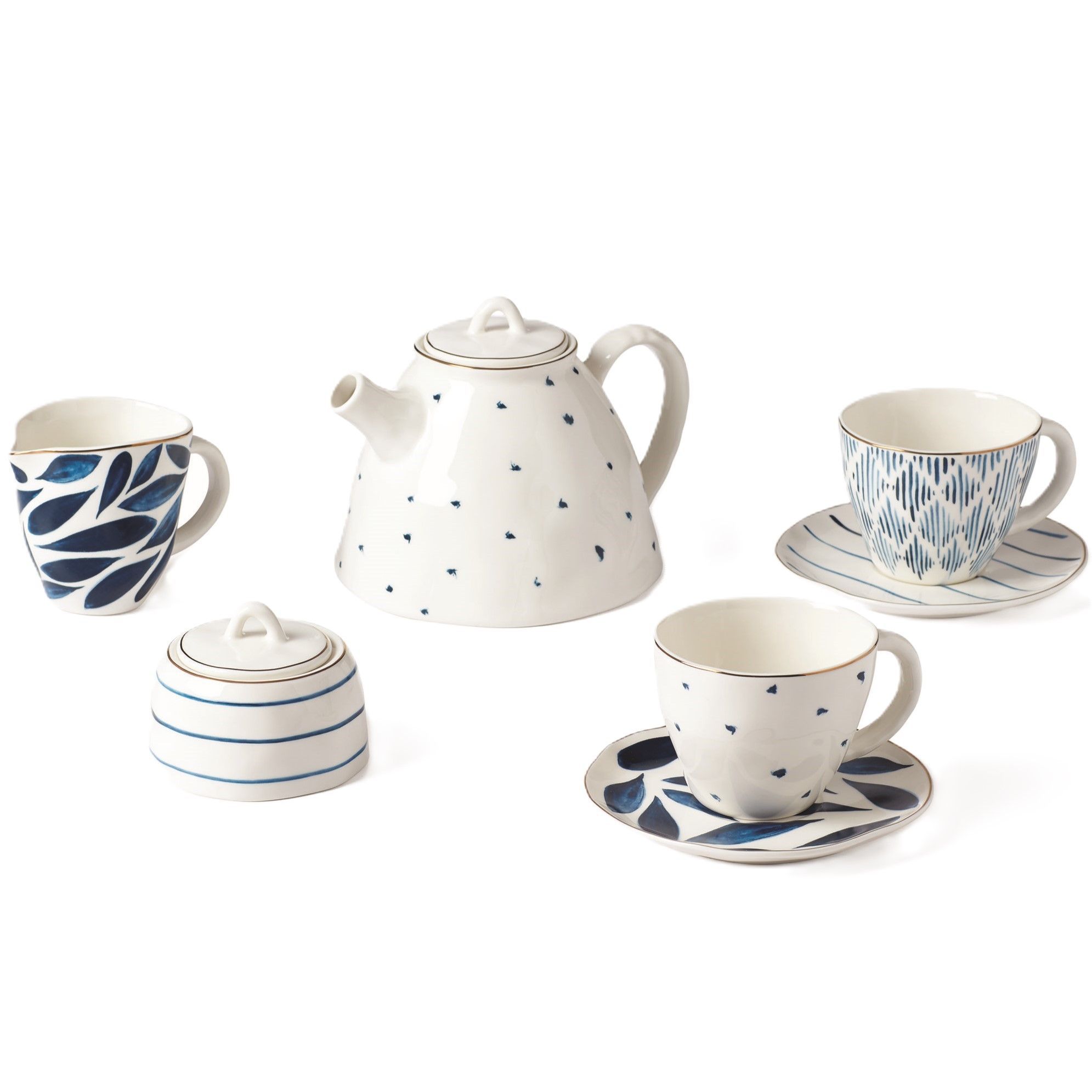 Lenox Blue Bay 9-Piece Tea Set | Joy