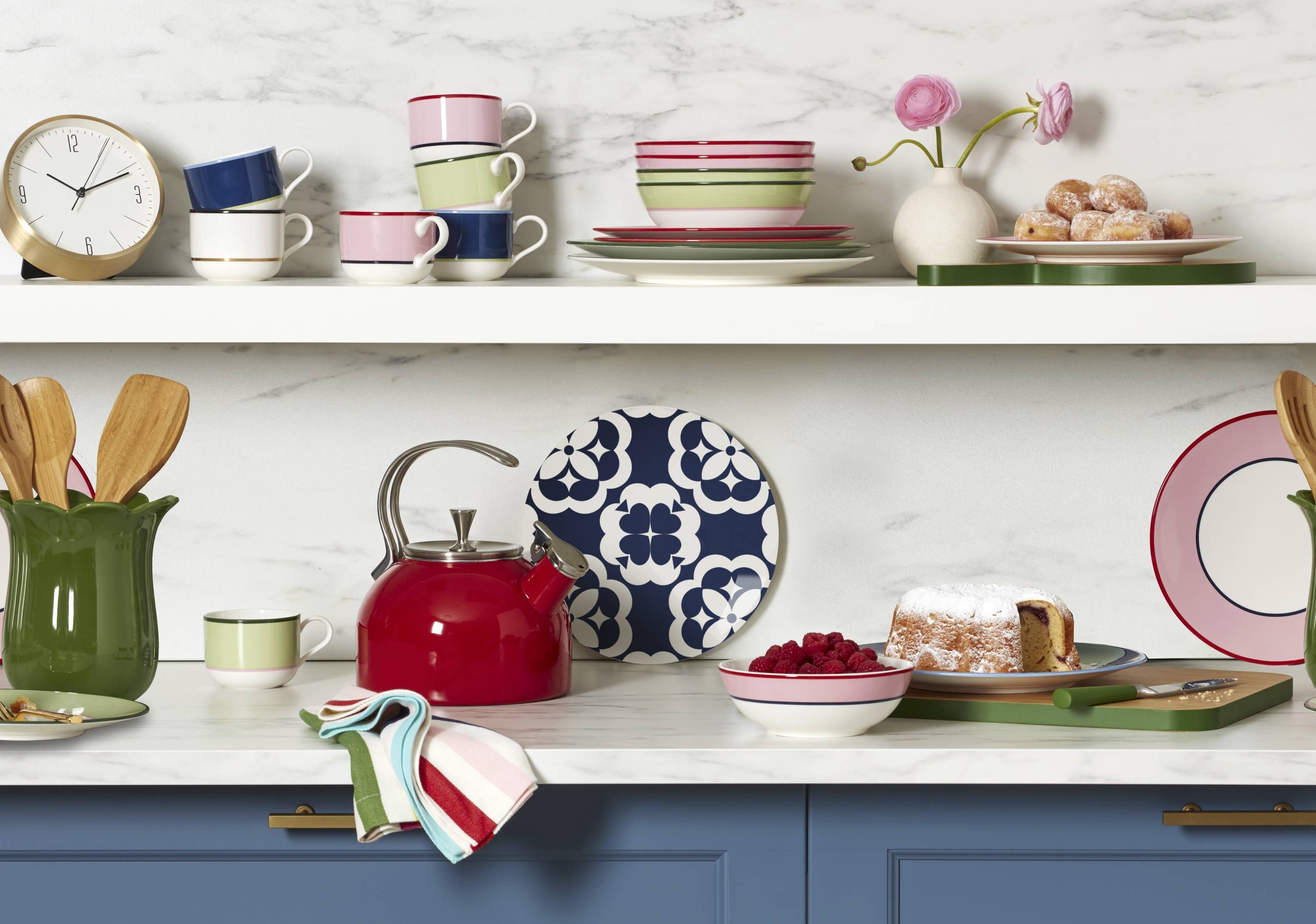Kate Spade New York Make it Pop 12-Piece Dinnerware Set in Black & Gold ...