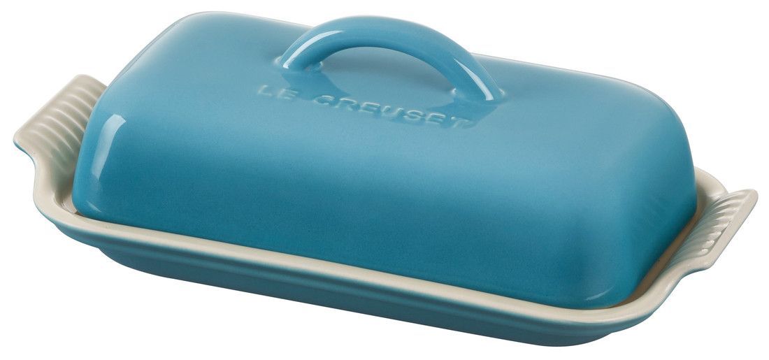Le Creuset Heritage Butter Dish in Caribbean | Joy