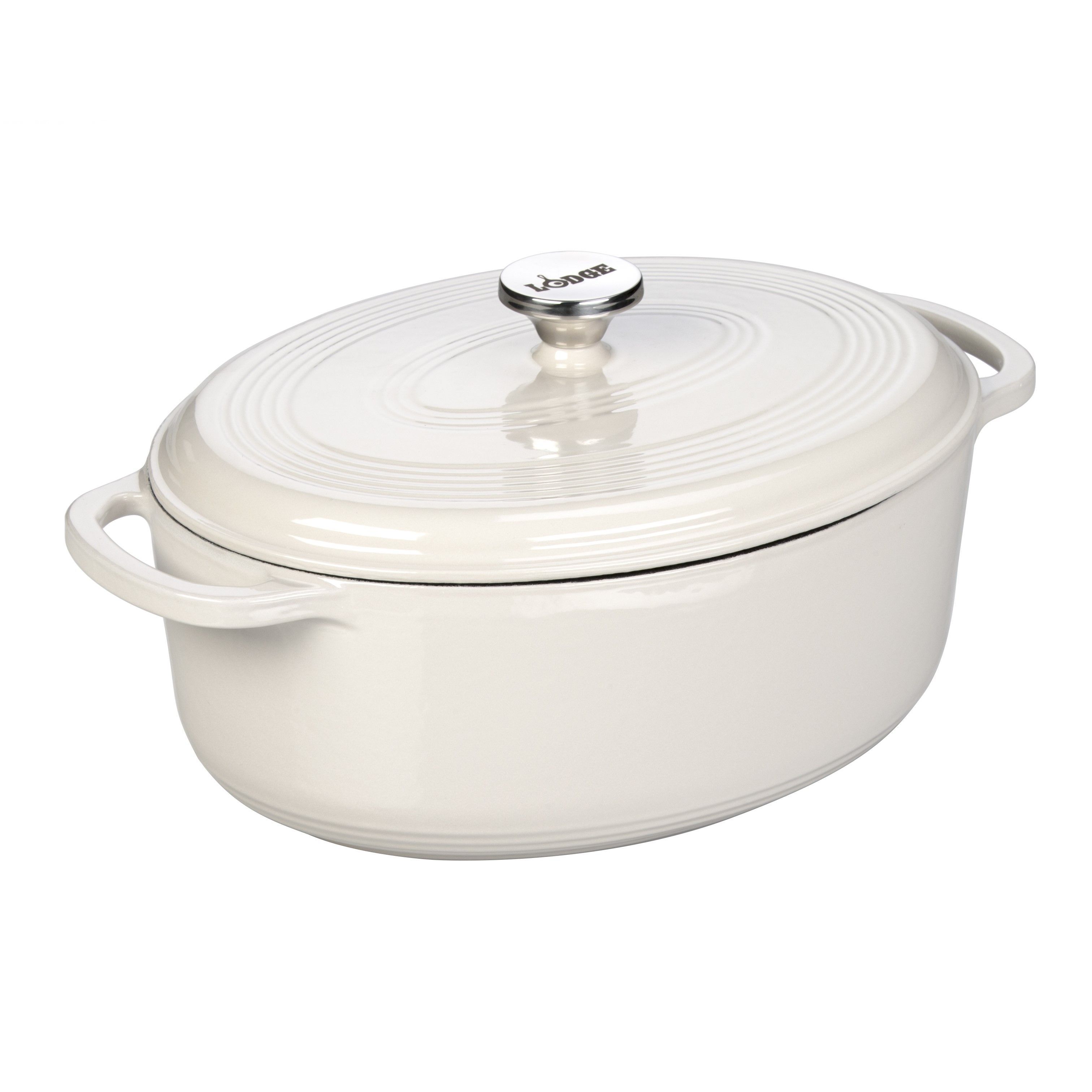 Lodge Cast Iron 7 Qt. Oval Enameled Cast Iron Dutch Oven | Joy