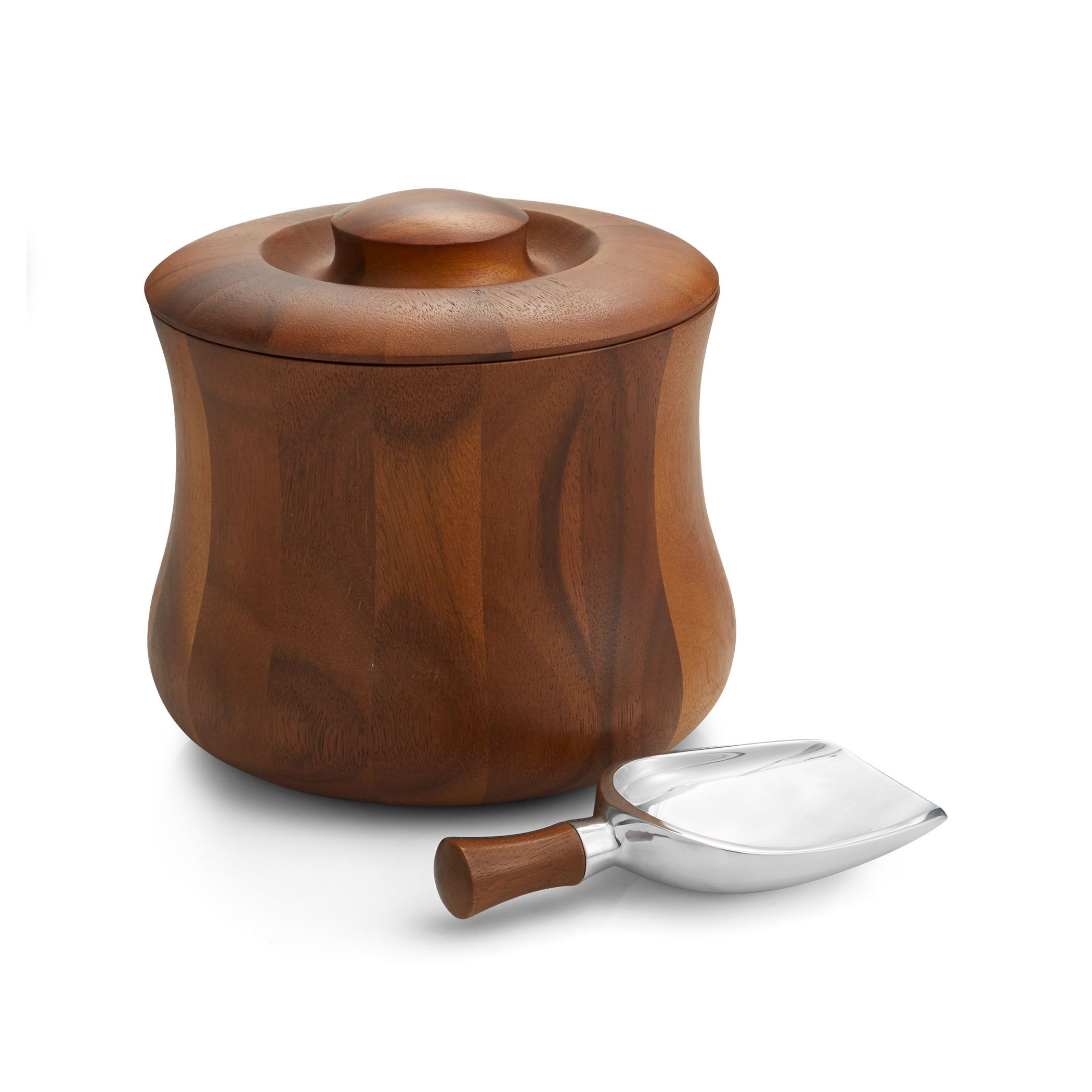Nambe Nara Ice Bucket with Scoop | Joy