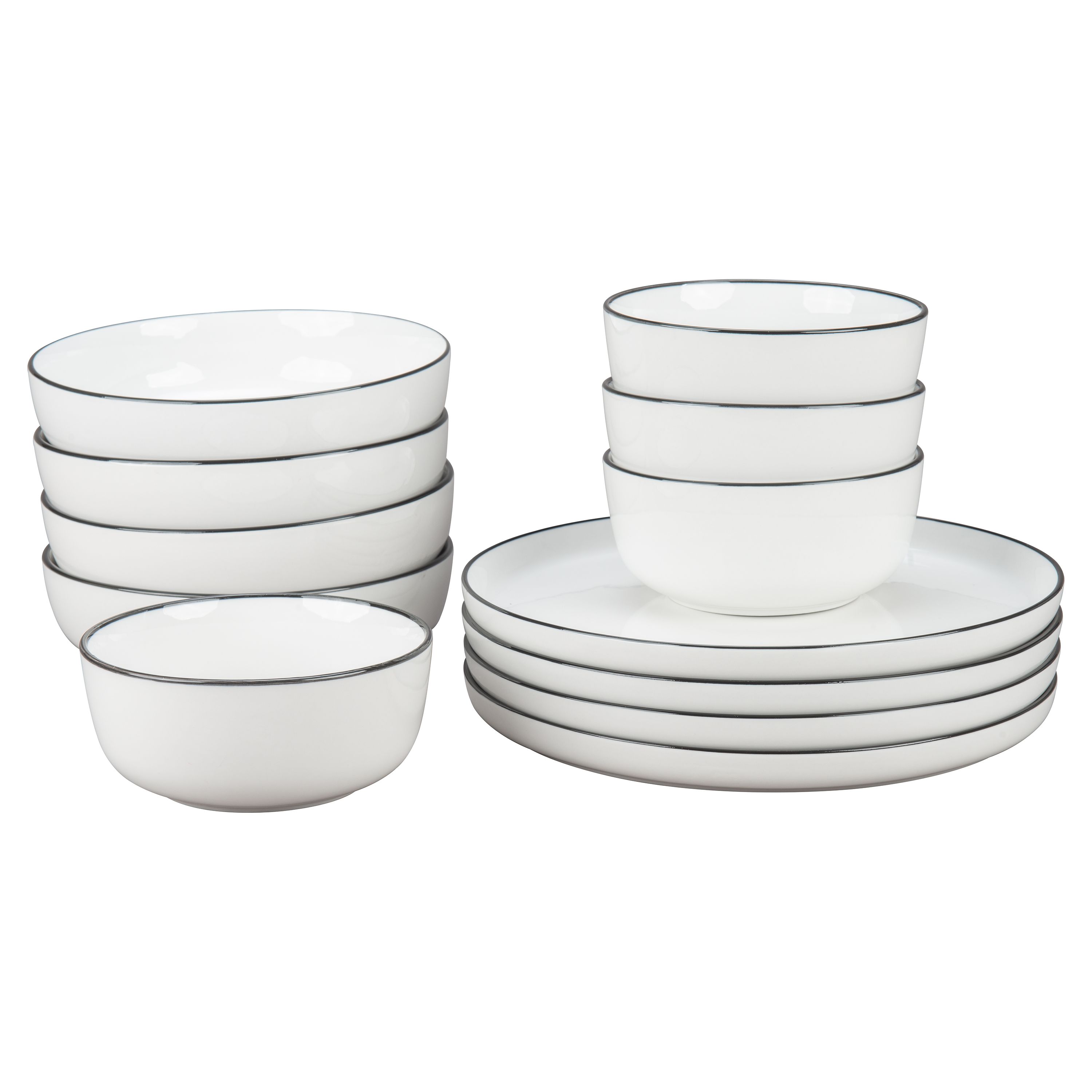 Bia Cordon Bleu Silhouette 12-Piece Dinnerware Set, Service for 4 | Joy