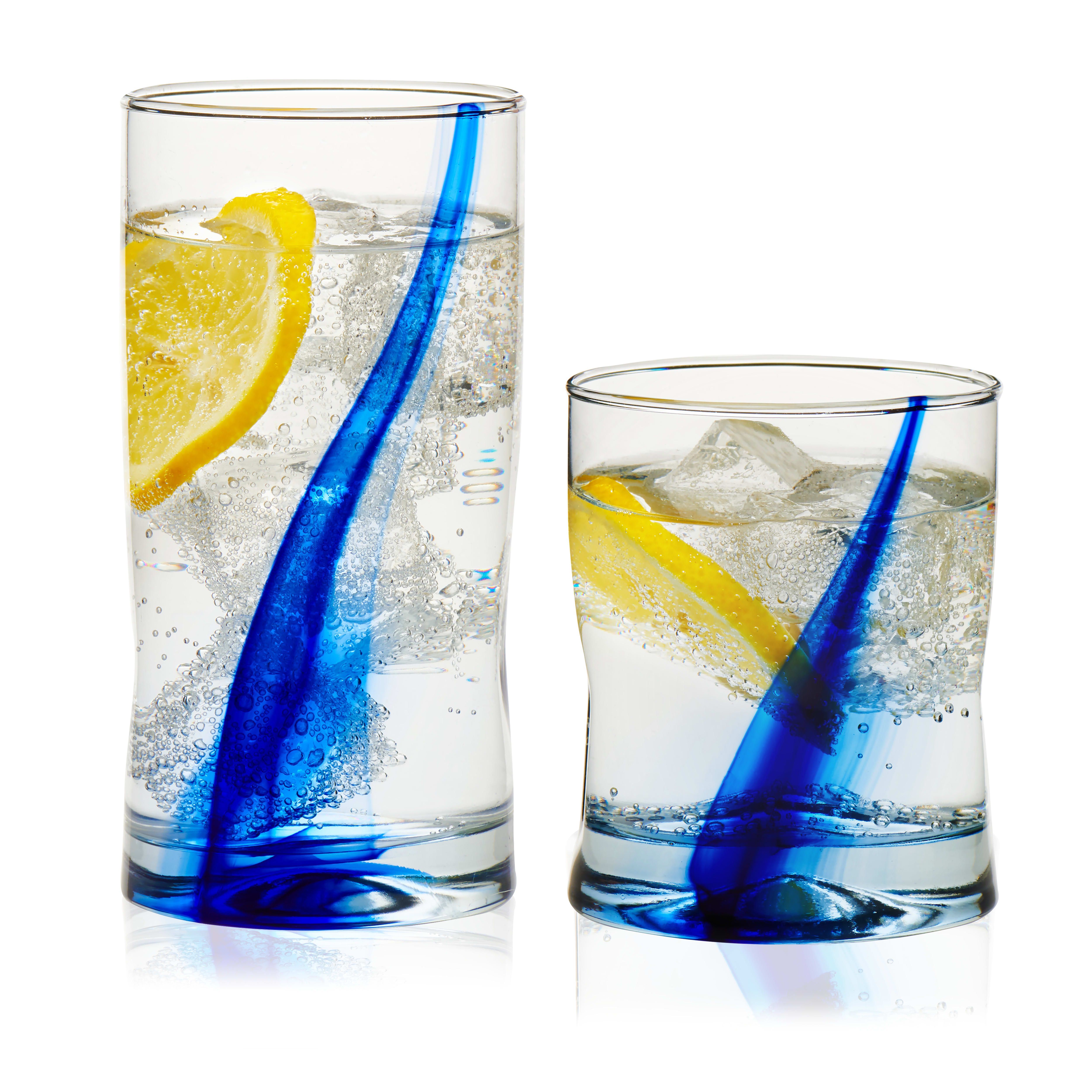 Libbey Blue Ribbon Impressions 8-Piece Tumbler and Rocks Glass Set | Joy
