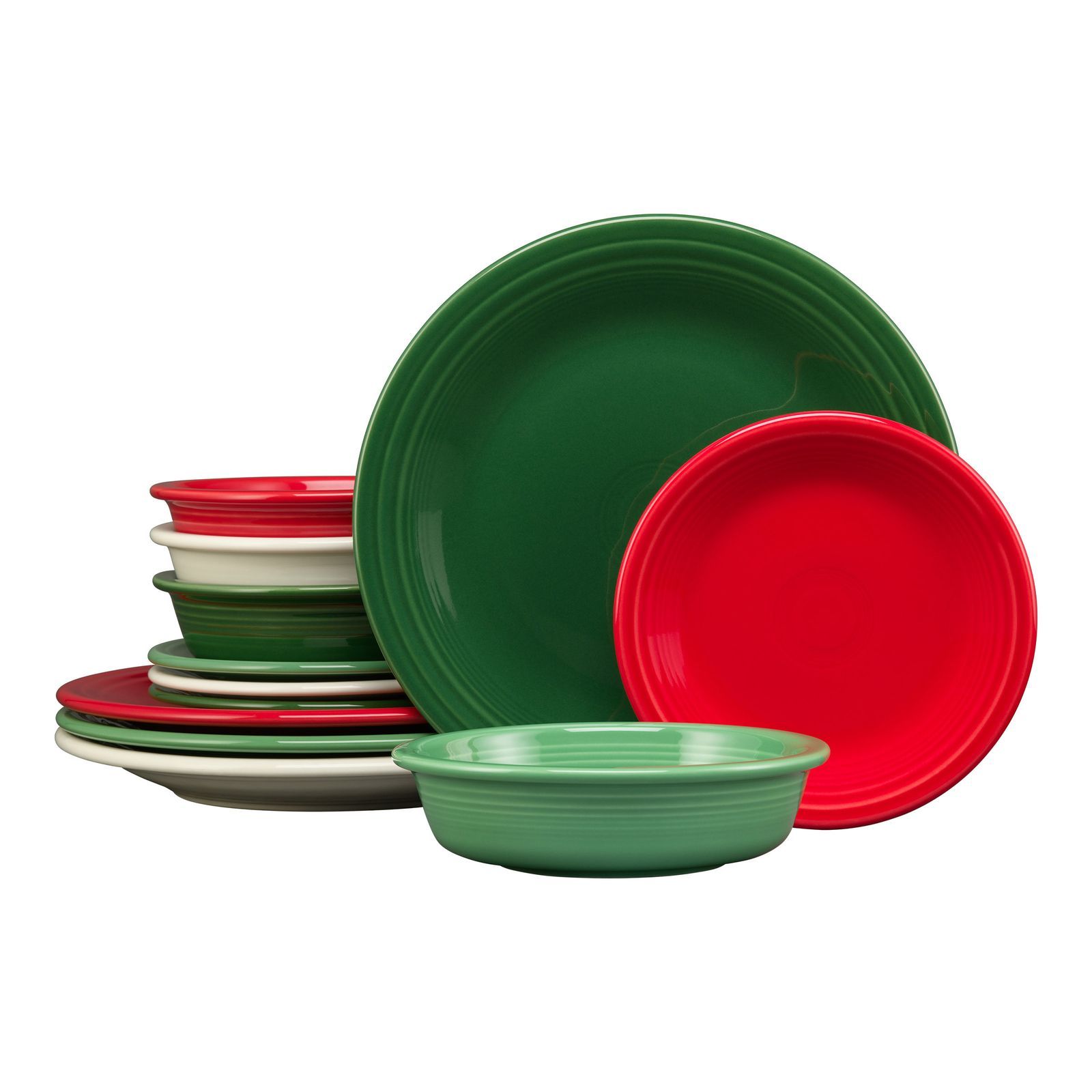 Fiesta Christmas Classic 12-Piece Dinnerware Set, Service For 4 | Joy