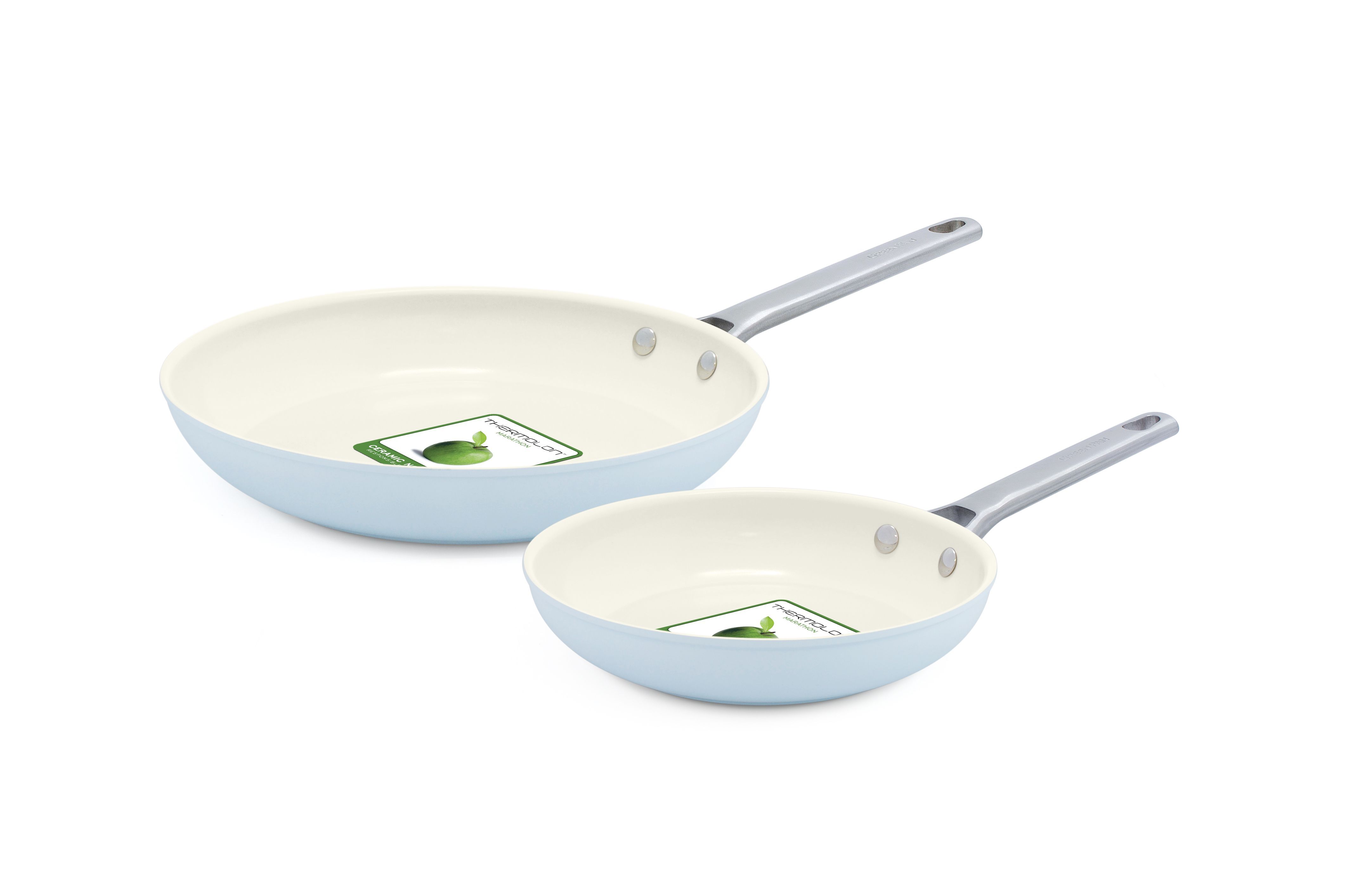 GreenPan Padova Ceramic Nonstick Frying Pan Set, 8" and 10" | Joy