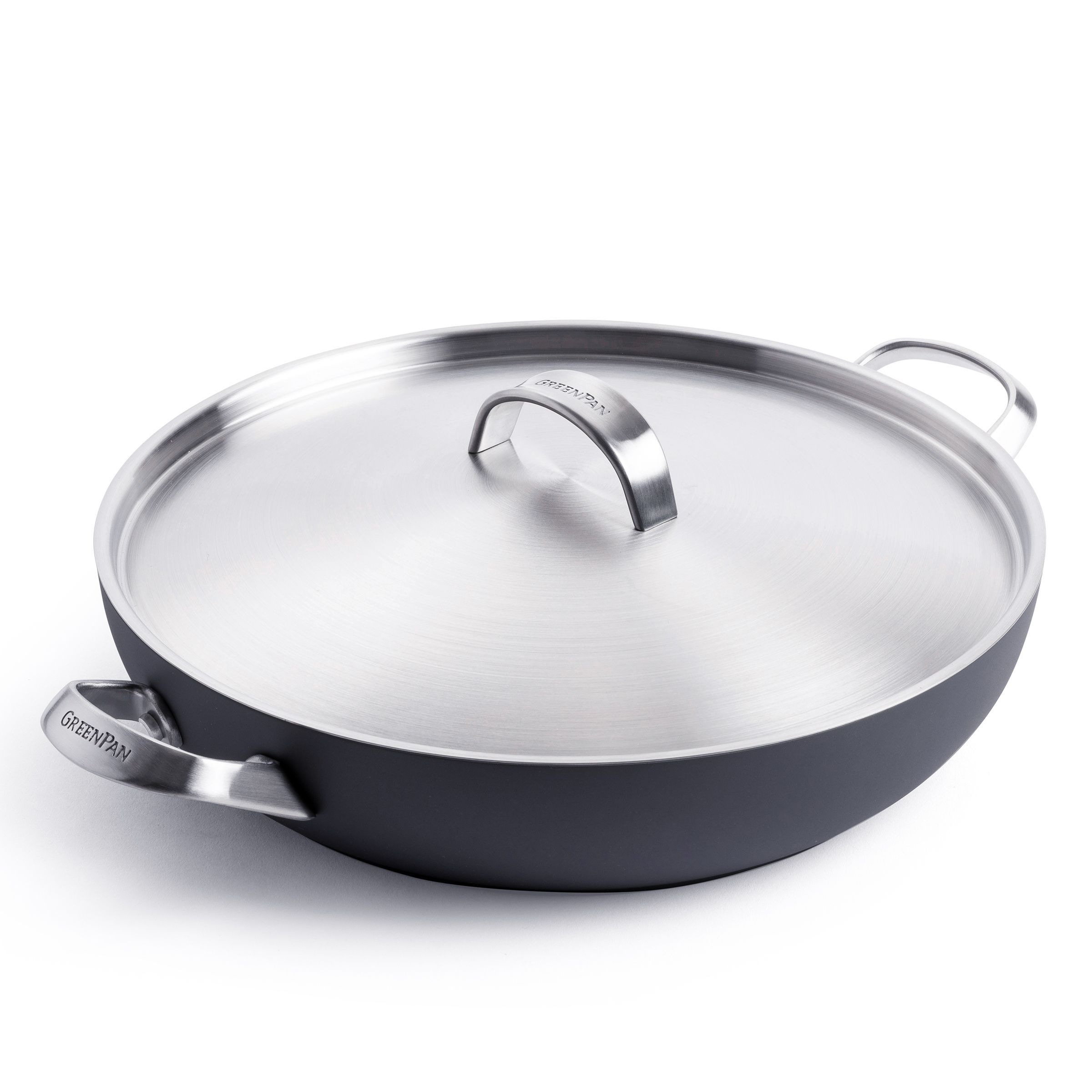 GreenPan Paris Pro Nonstick Ceramic Everyday Pan with Lid, 11" | Joy