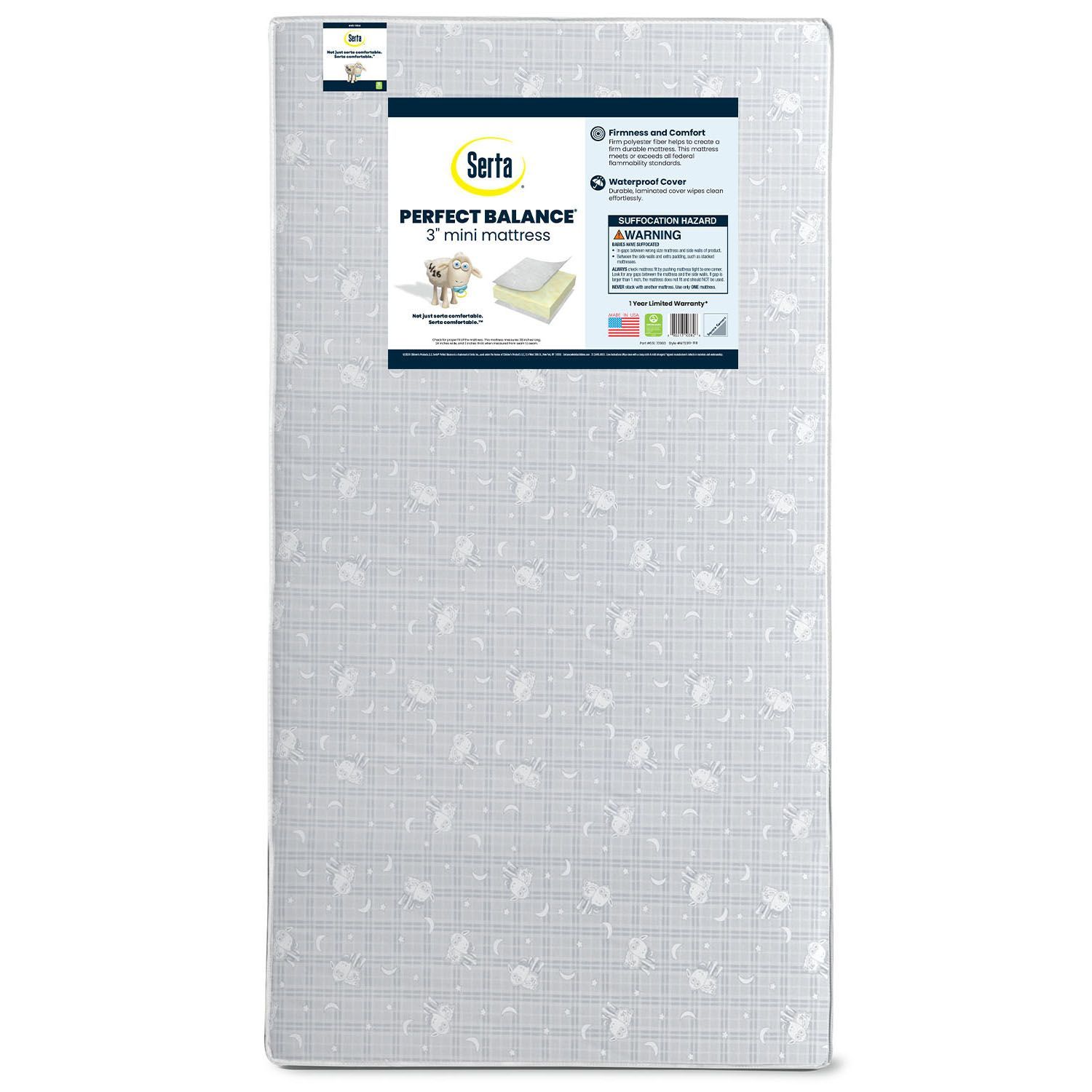 Serta Serta Perfect Balance Mini Crib Mattress, 3" | Joy