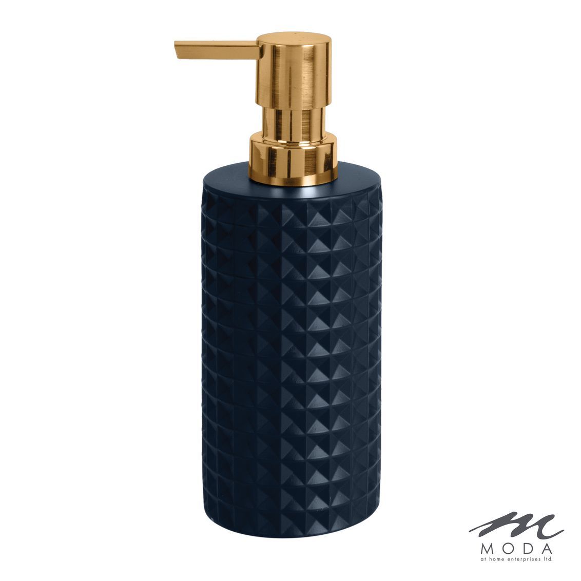 Moda At Home Enterprises Braemar Lotion Dispenser in Navy Blue | Joy