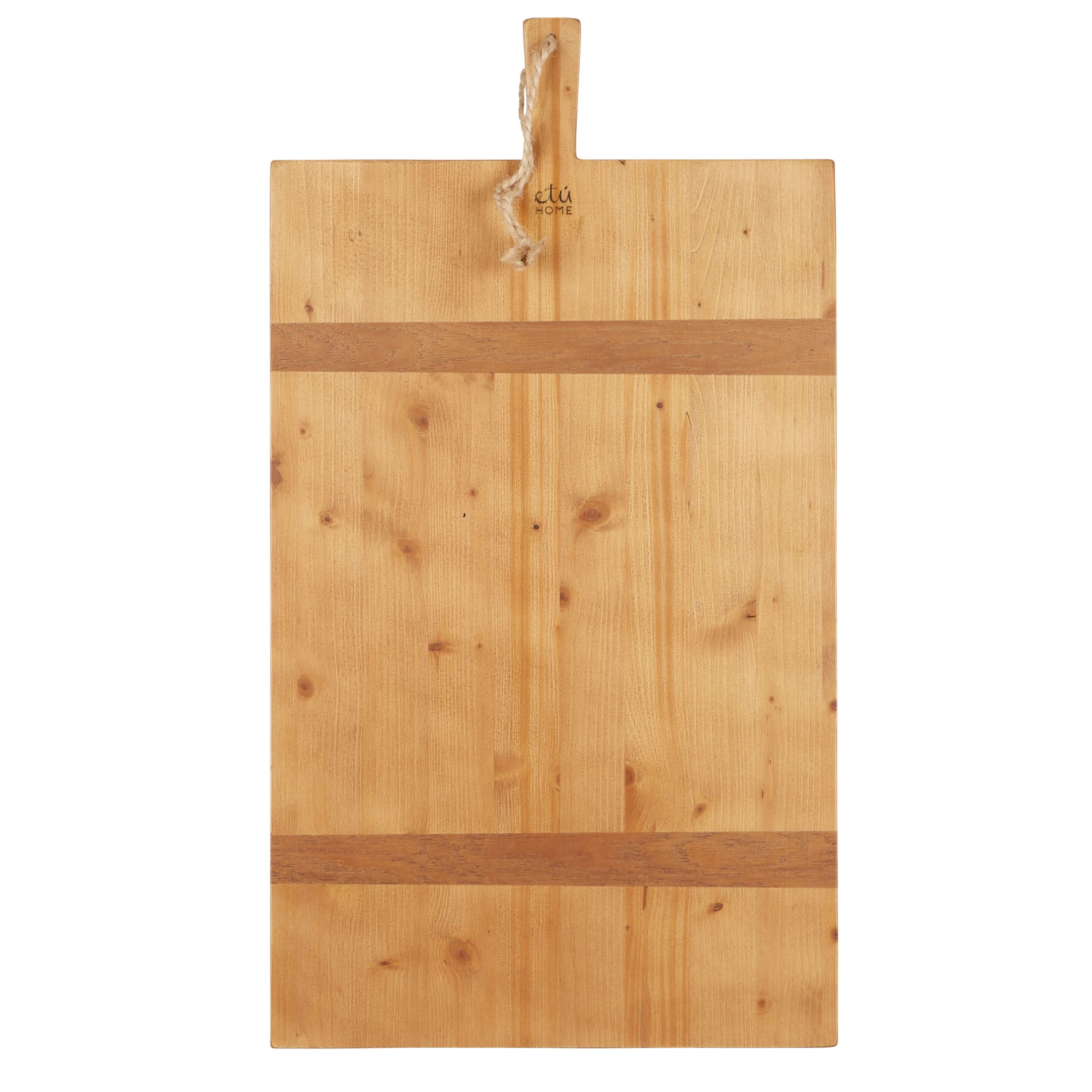 etuHOME Rectangle Pine Charcuterie Board, Large | Joy