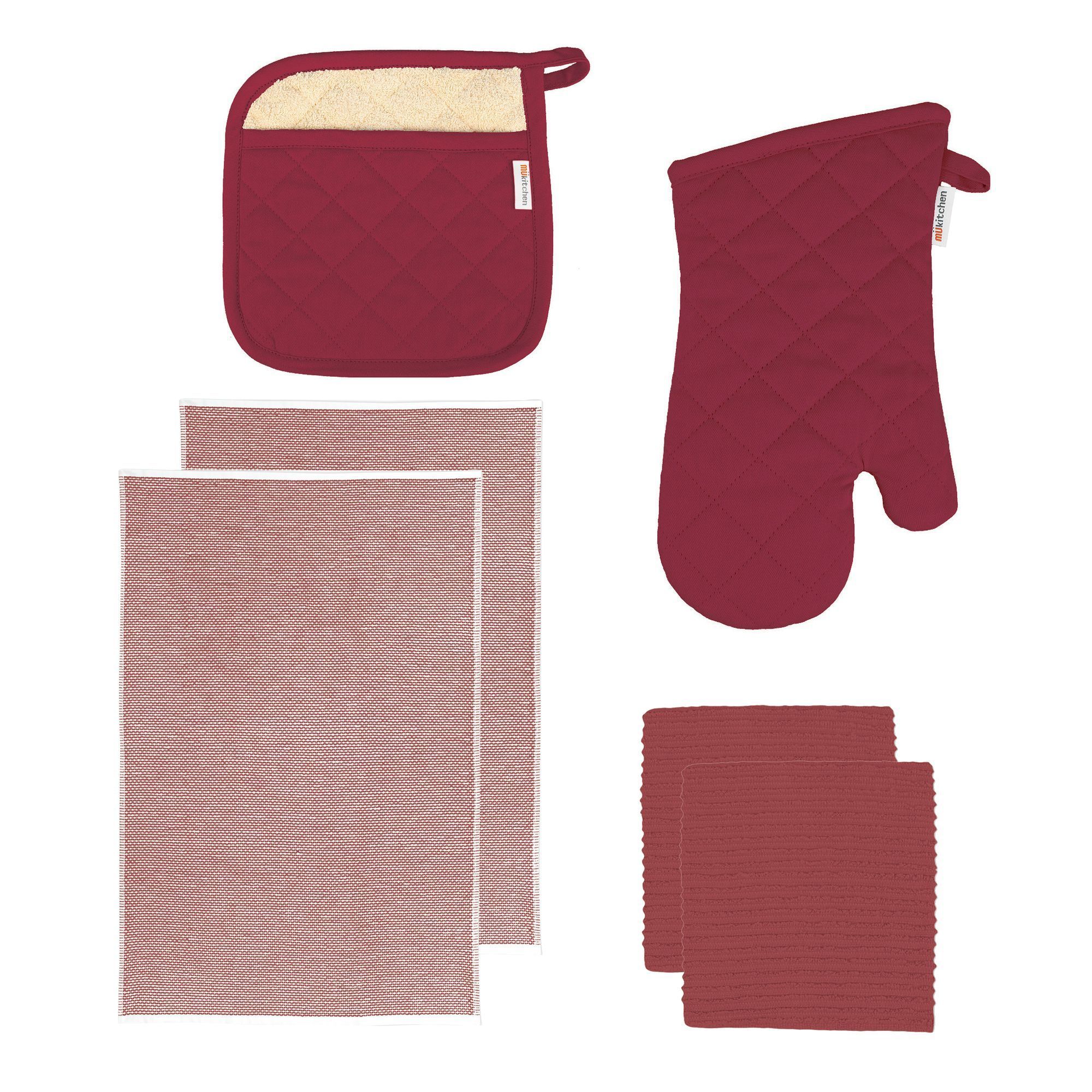 Mu Kitchen 6-Piece Kitchen Set in Brick | Joy