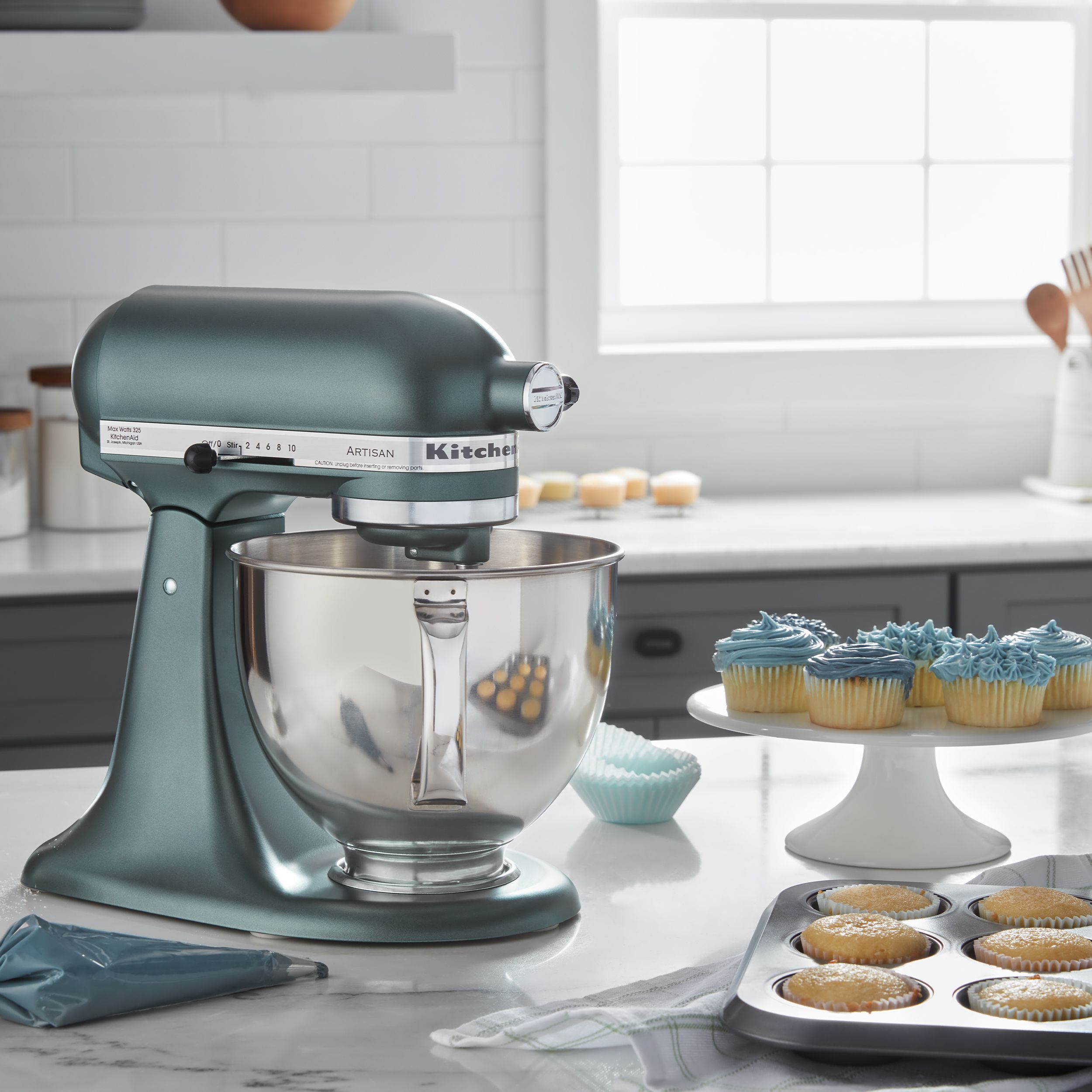 KitchenAid Artisan Series 5 Qt. Tilt-Head Stand Mixer in Juniper | Joy