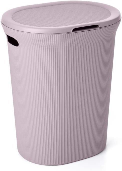 Superio Ribbed Laundry Hamper in Purple | Joy