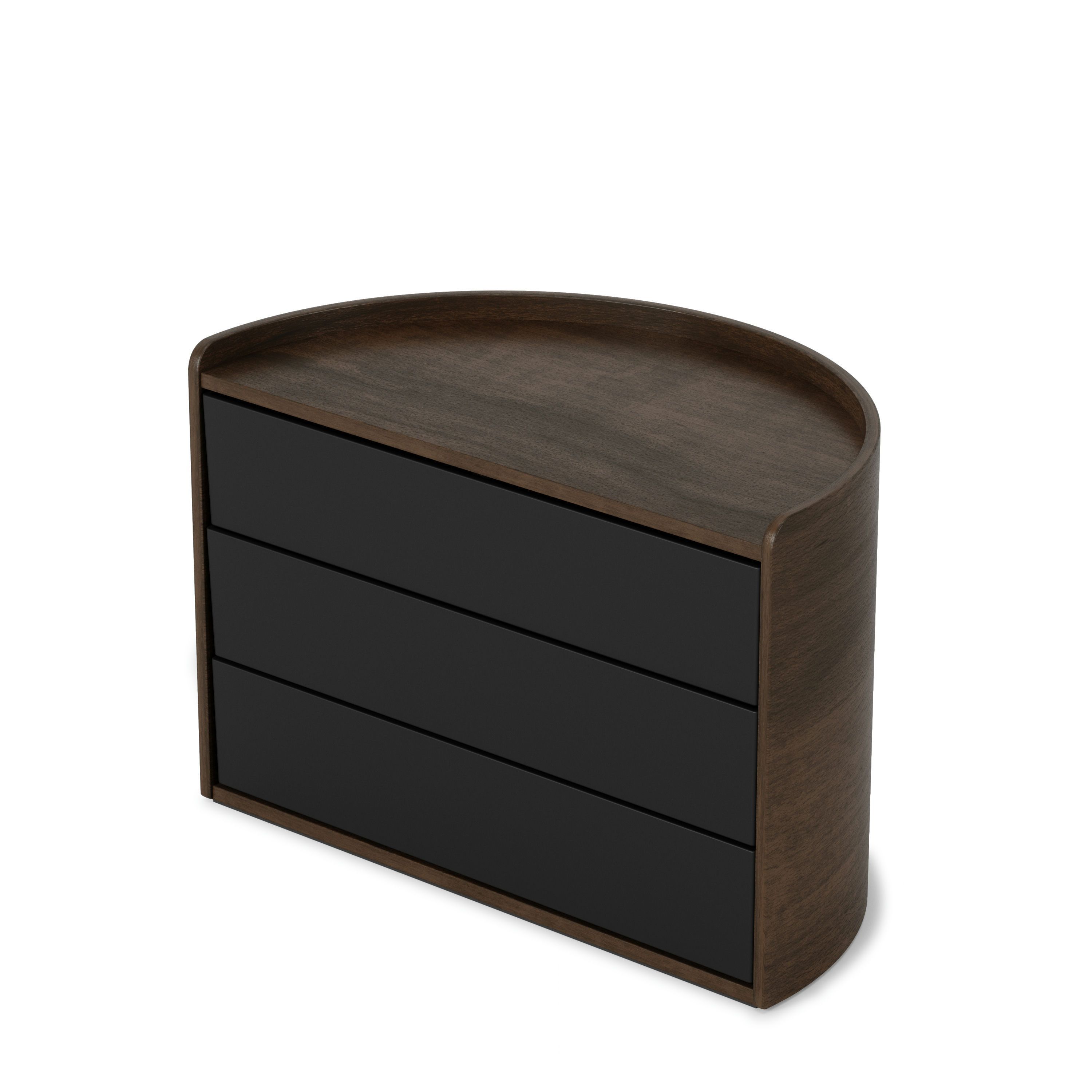 Umbra Moona Storage Box in Black/Walnut | Joy