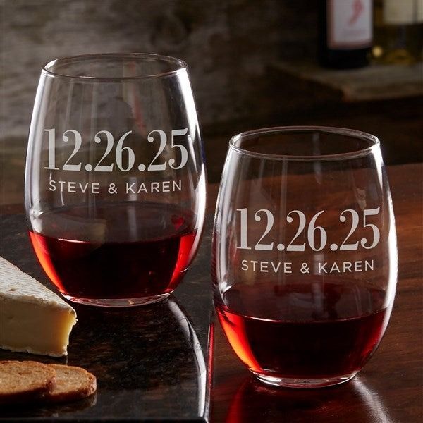 Personalization Mall The Big Day Personalized Wedding Favor Stemless ...