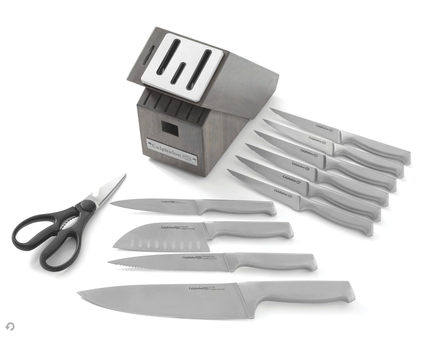 Calphalon Classic Self Sharpening 15-Piece Stainless Steel Cutlery ...