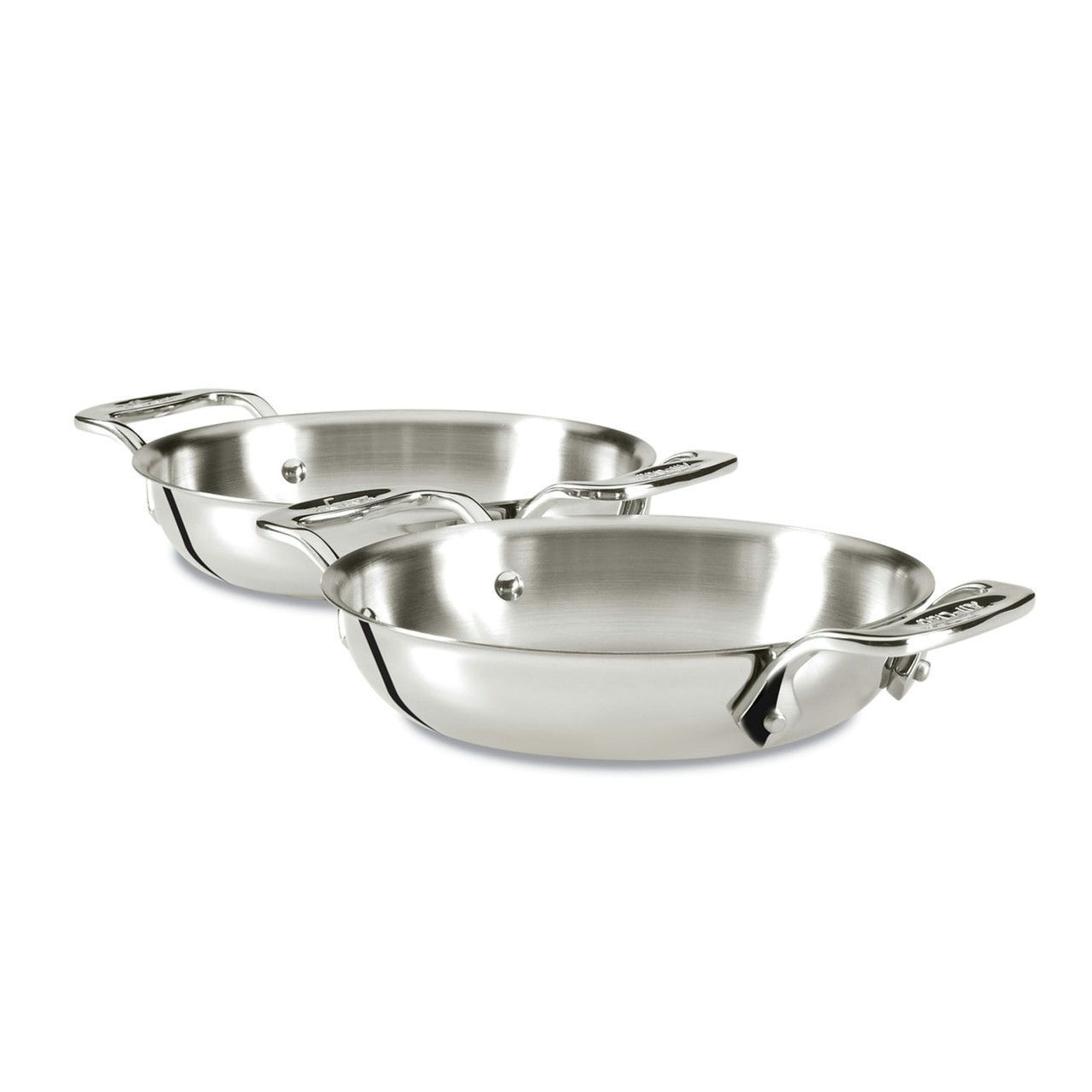 All-Clad 2-Piece Round Stainless Steel Gratin Set | Joy