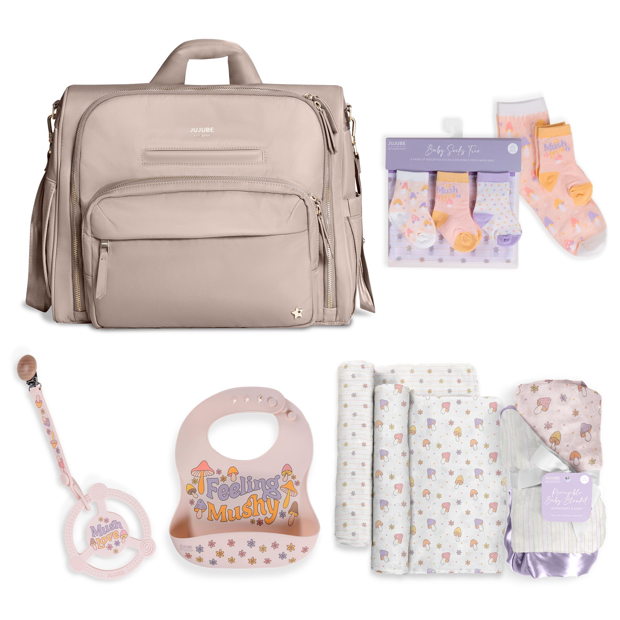 JuJuBe Baby Gift Bundle in Mushy Love | Joy