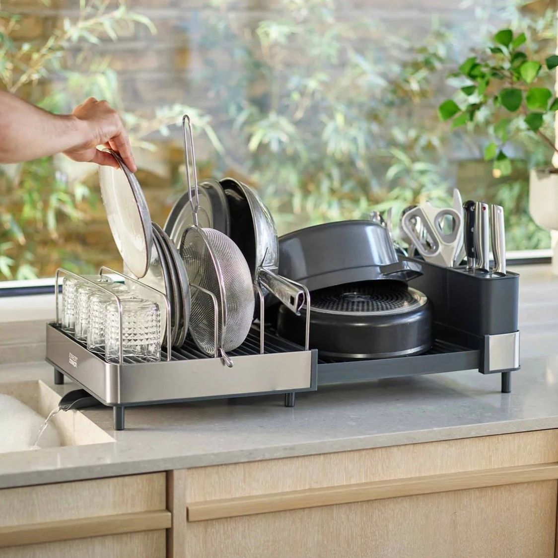 Joseph Joseph Extend Max Steel Expanding Dish Rack | Joy